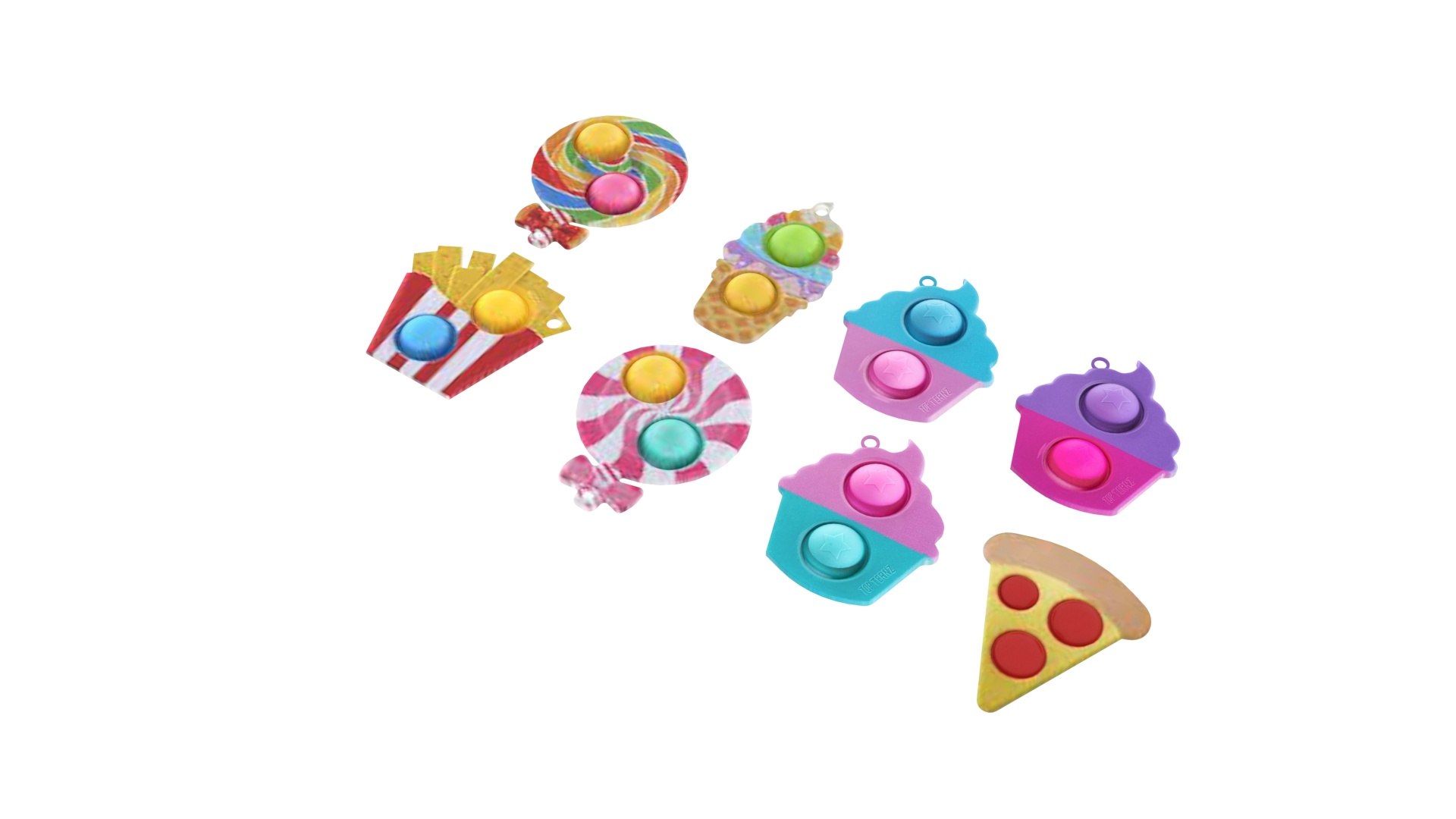 Fast Food Simple Dimples Set 3D - TurboSquid 1792553