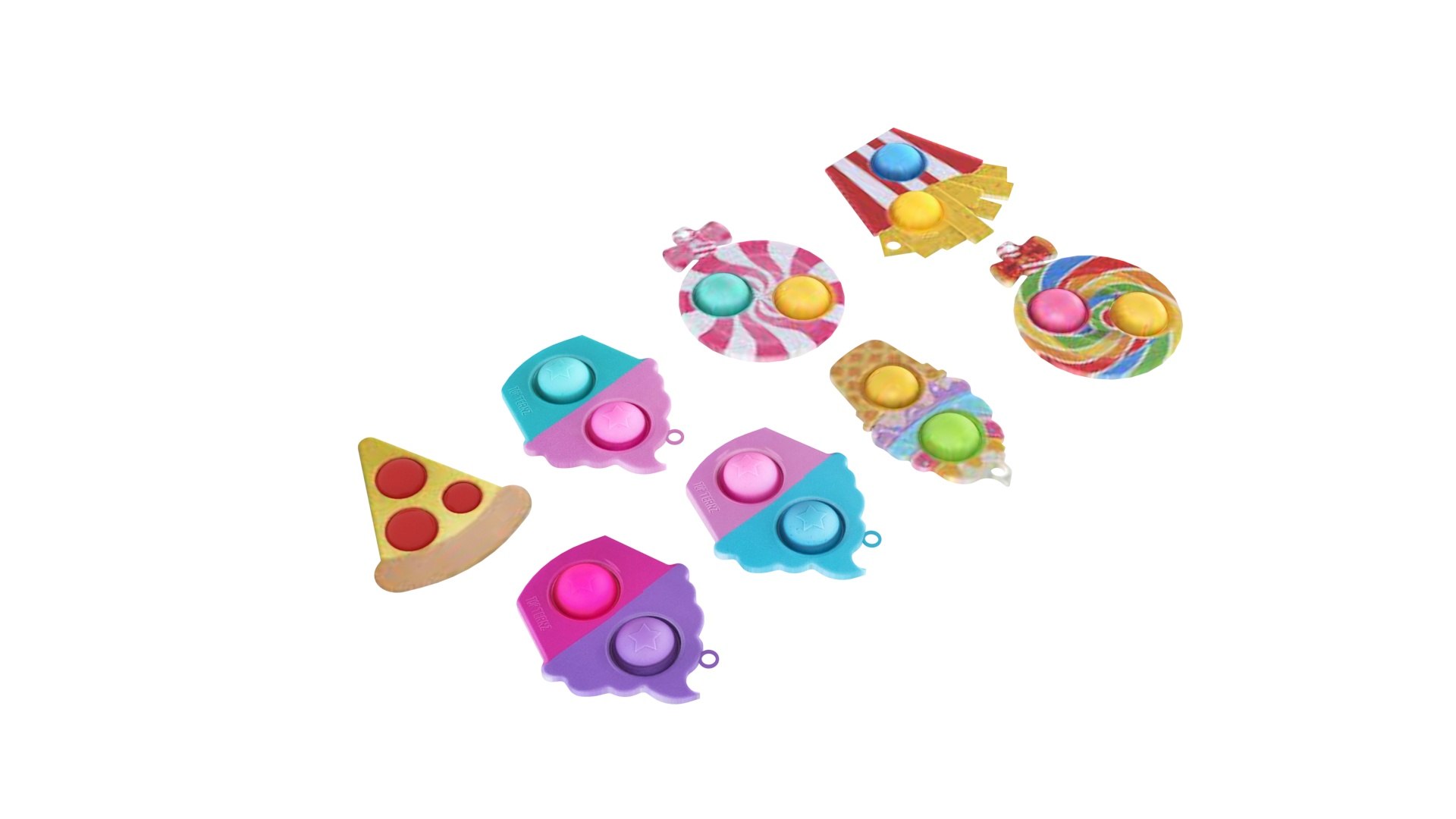 Fast Food Simple Dimples Set 3D - TurboSquid 1792553