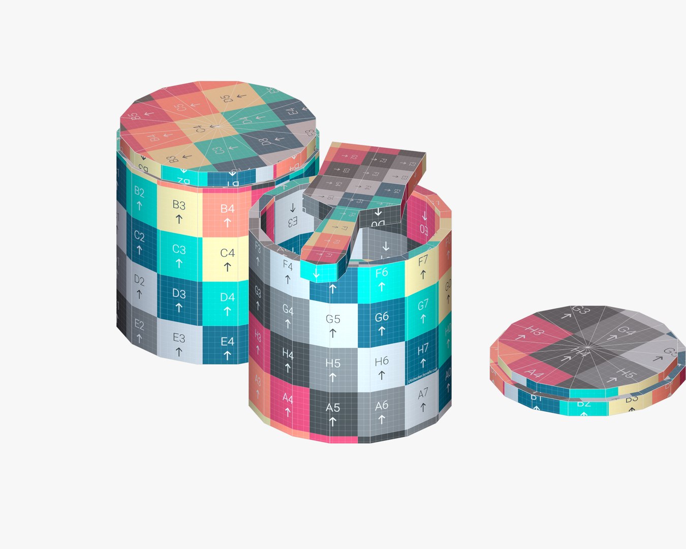 Stylized Paint Cans With A Brush Hand Painted Low Poly Models 3D Model ...