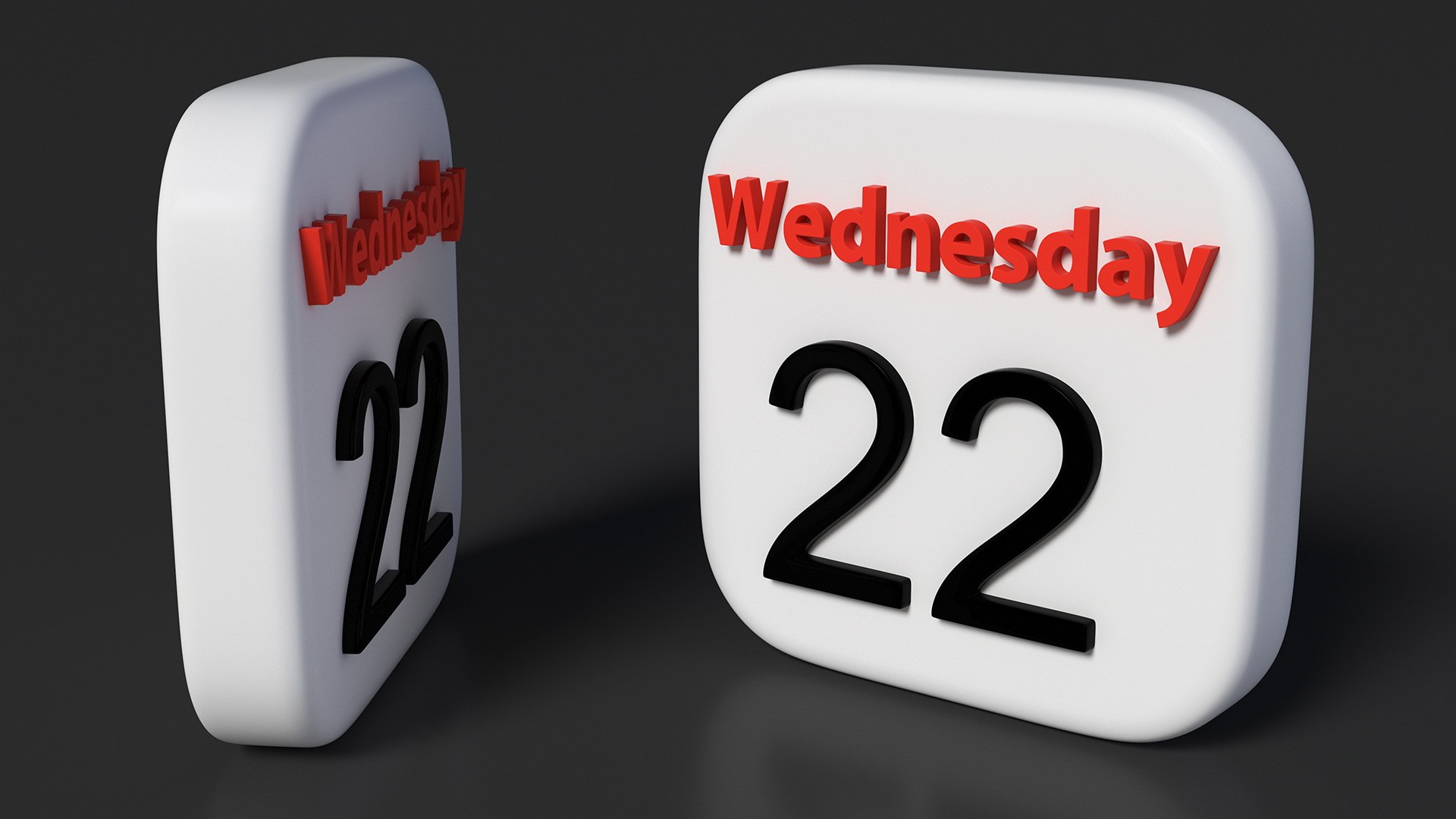 3D IPhone IOS Calendar Icon Model - TurboSquid 2222954