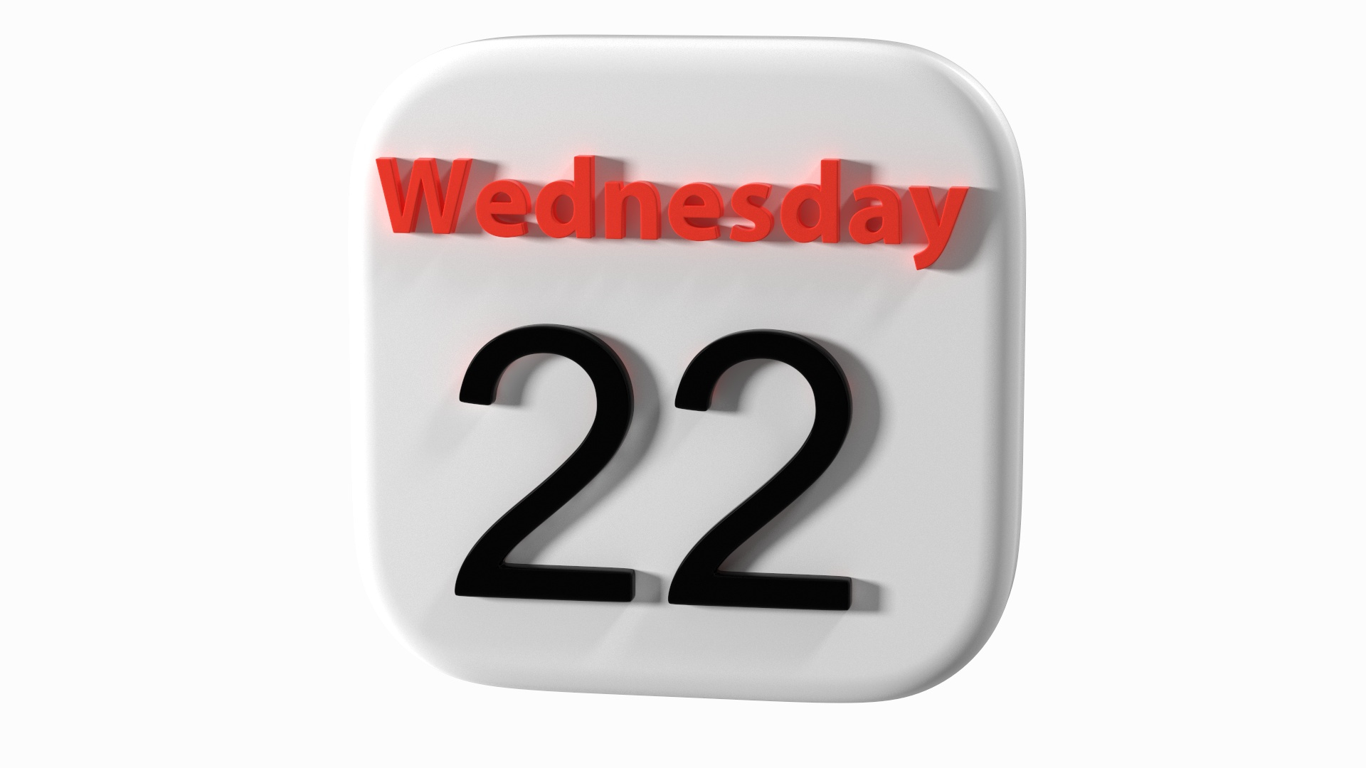 3D IPhone IOS Calendar Icon Model - TurboSquid 2222954