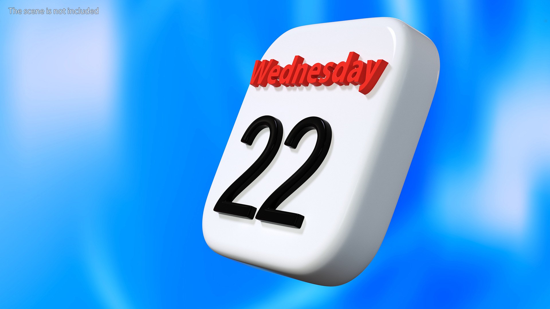 3D IPhone IOS Calendar Icon Model - TurboSquid 2222954
