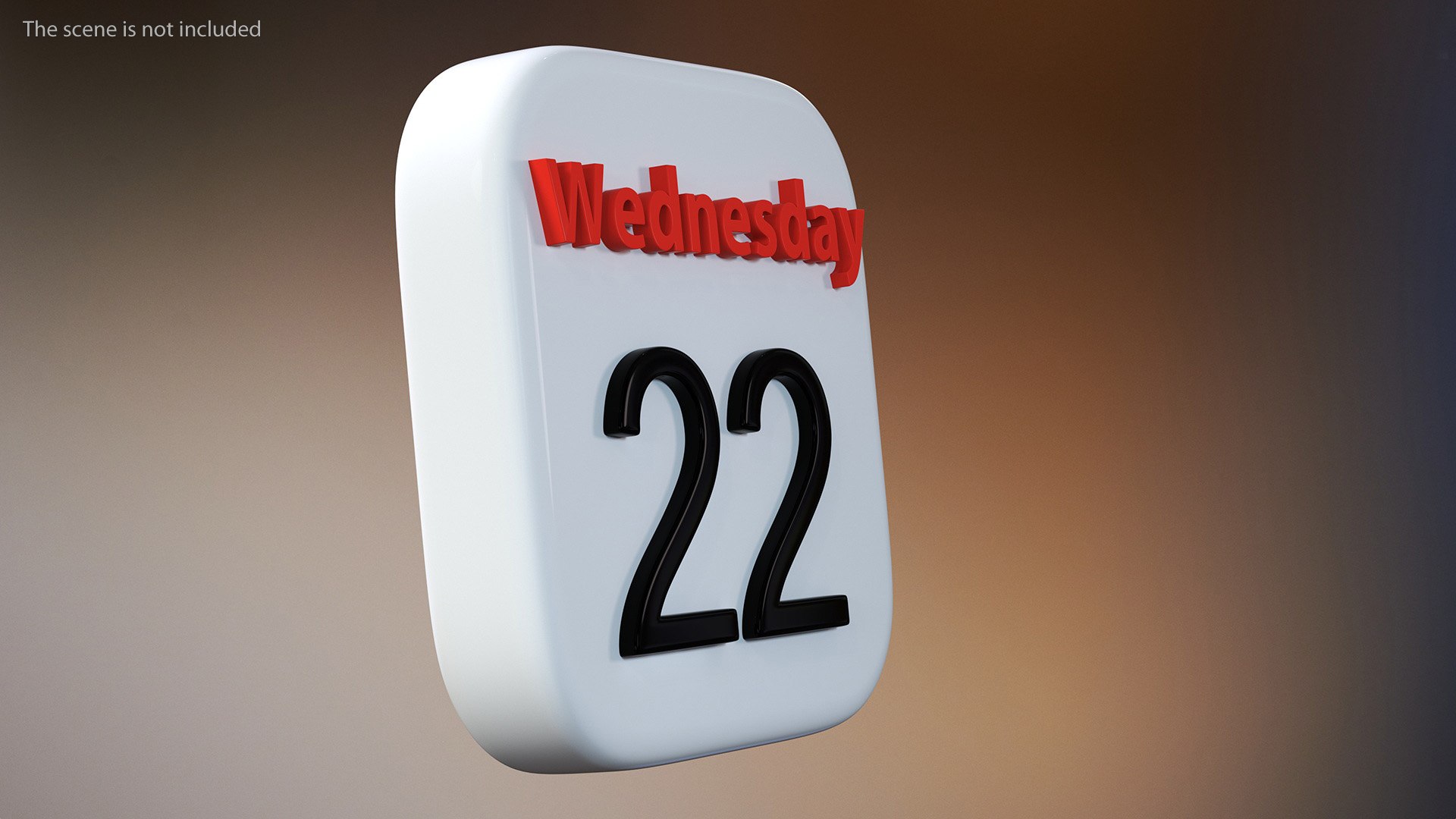 3D IPhone IOS Calendar Icon Model - TurboSquid 2222954