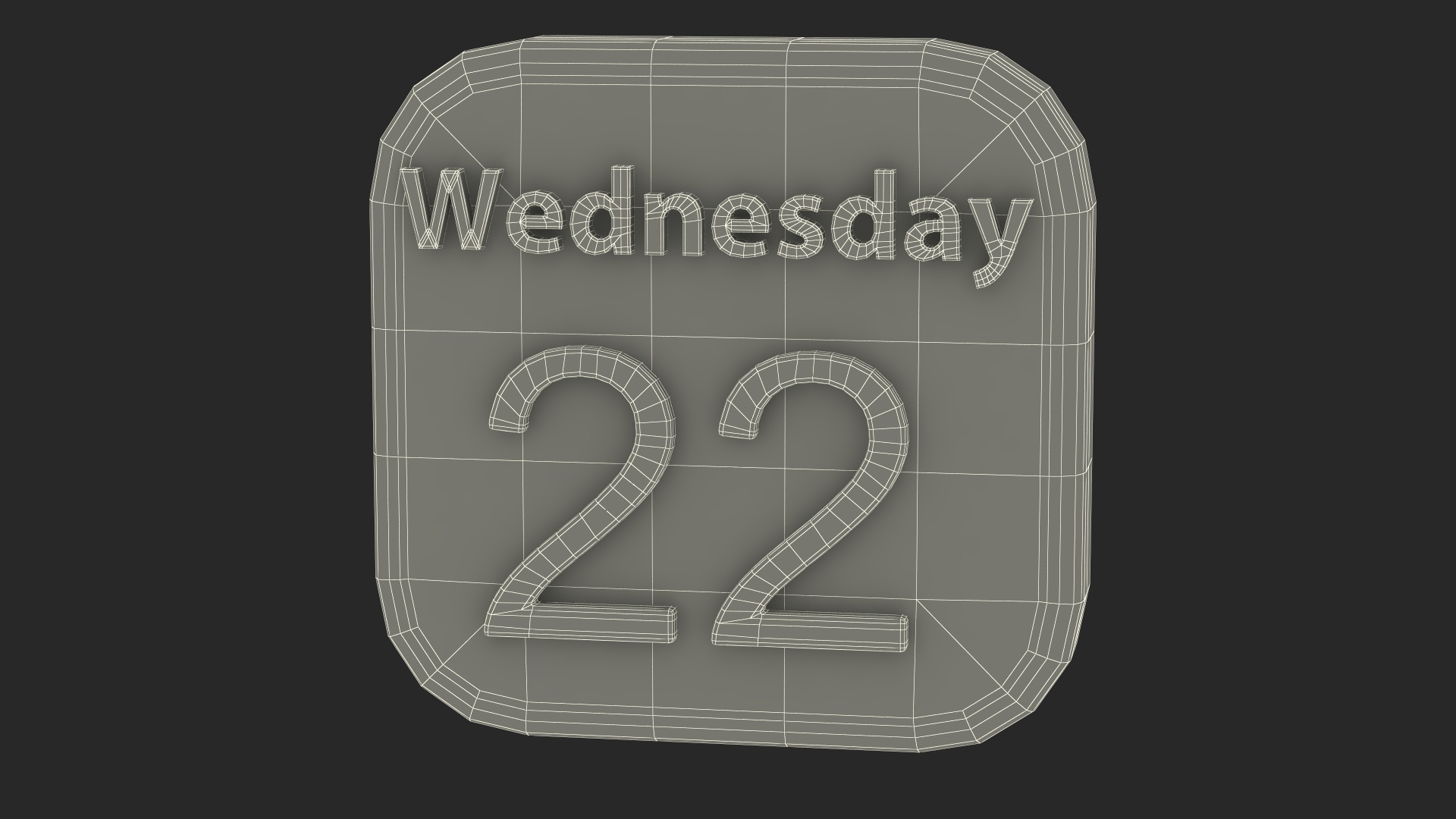 3D IPhone IOS Calendar Icon Model - TurboSquid 2222954
