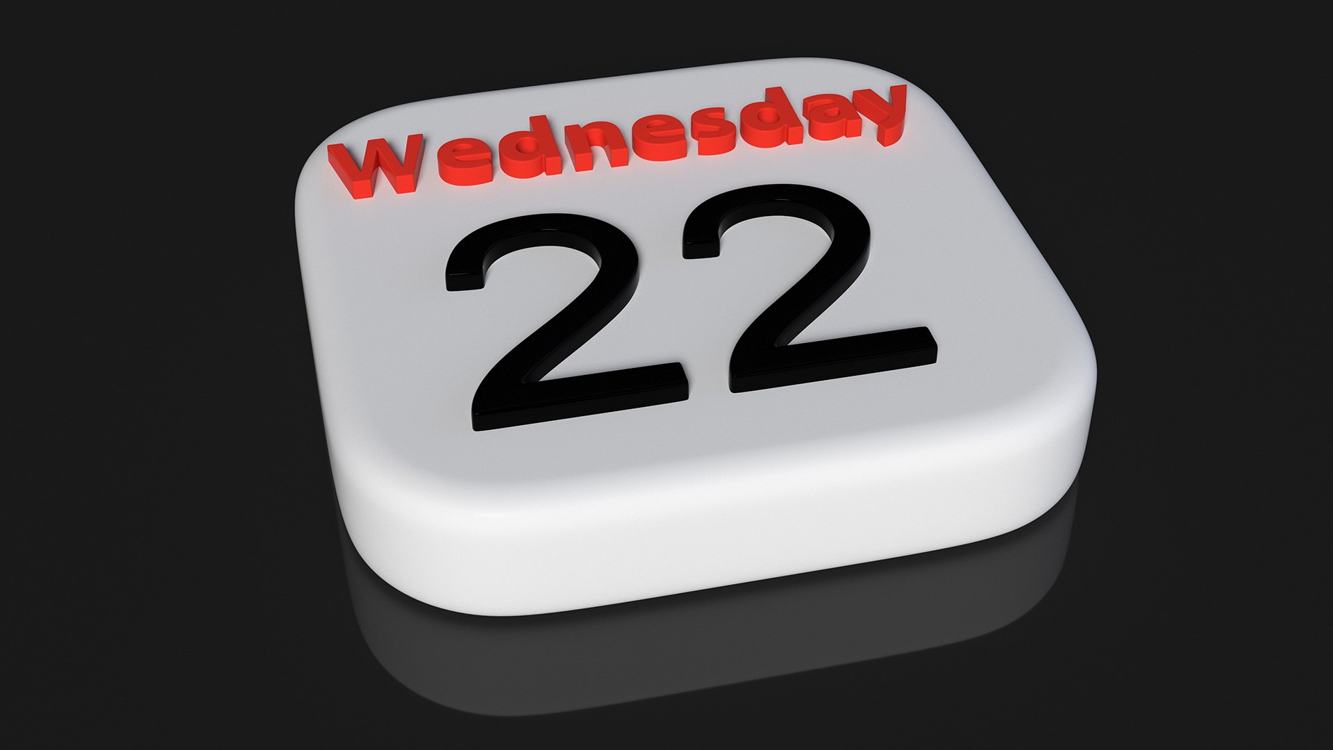 3D IPhone IOS Calendar Icon Model - TurboSquid 2222954