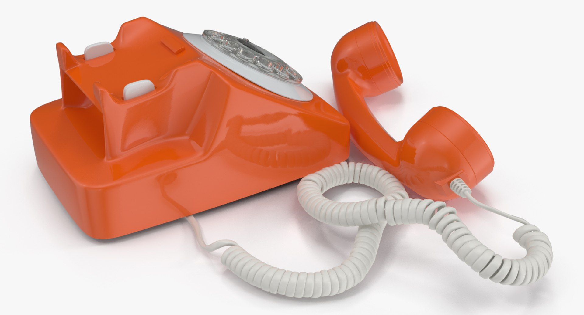 Fashioned Rotary Dial Phone 3D Model - TurboSquid 1389931