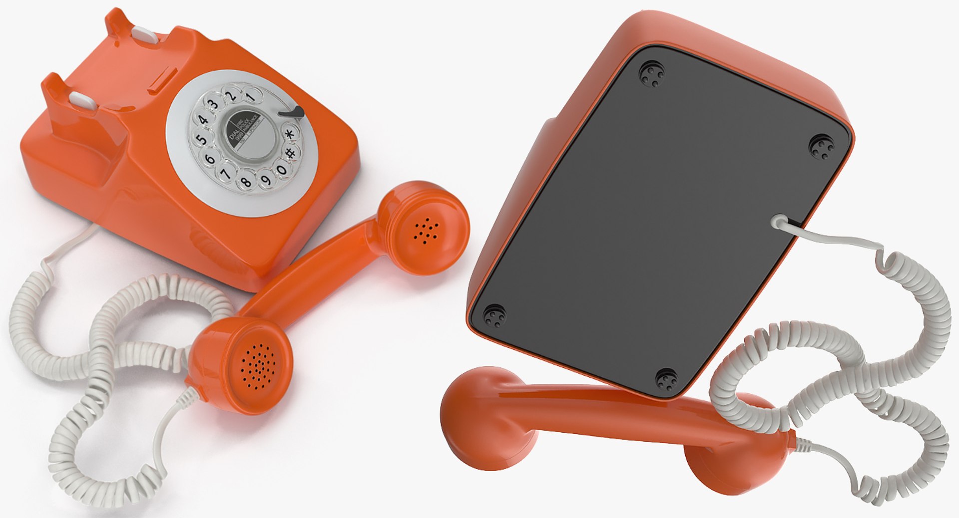 Fashioned Rotary Dial Phone 3D Model - TurboSquid 1389931