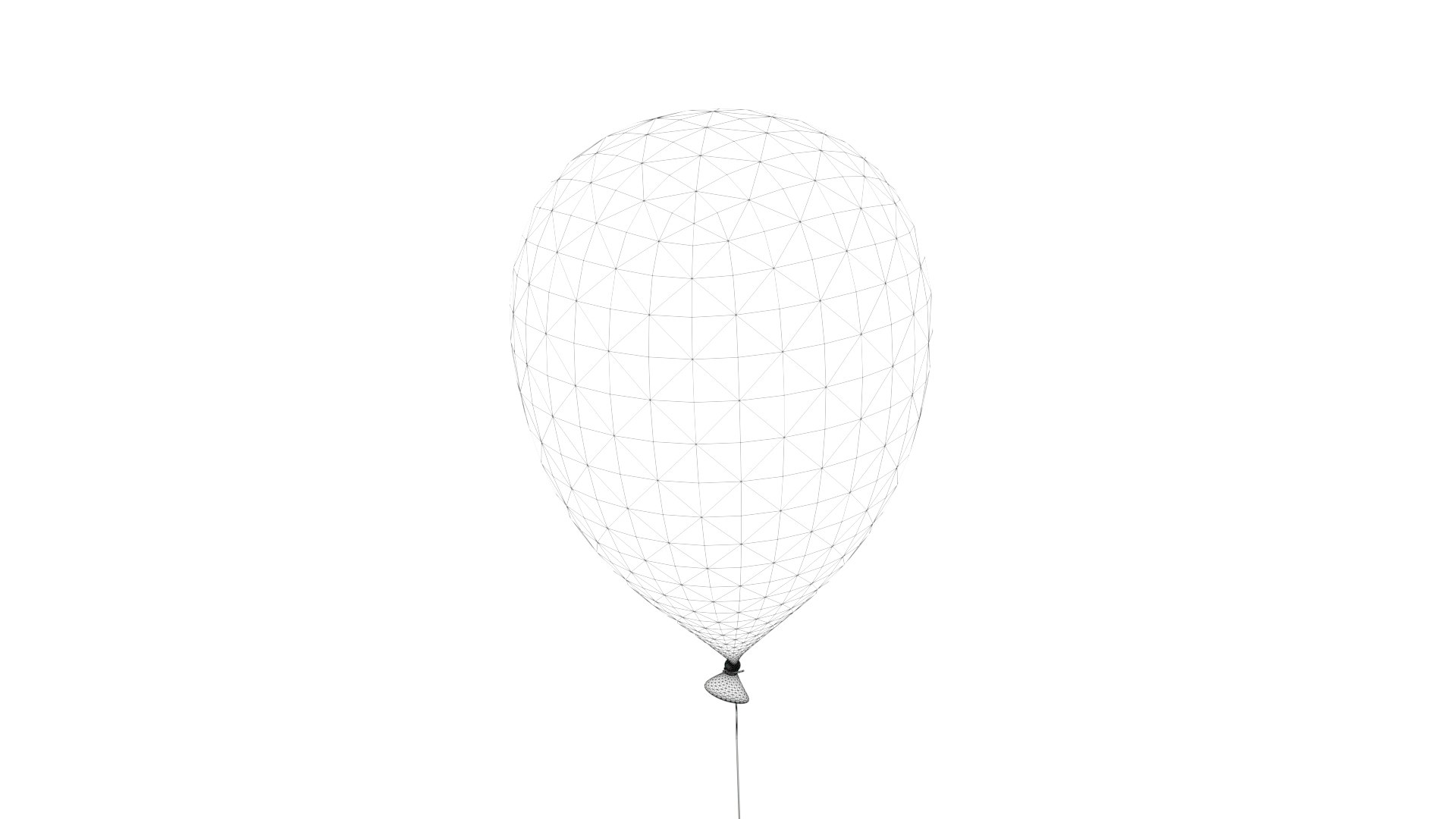 3D Balloon On A String - 3D Asset - TurboSquid 1898618