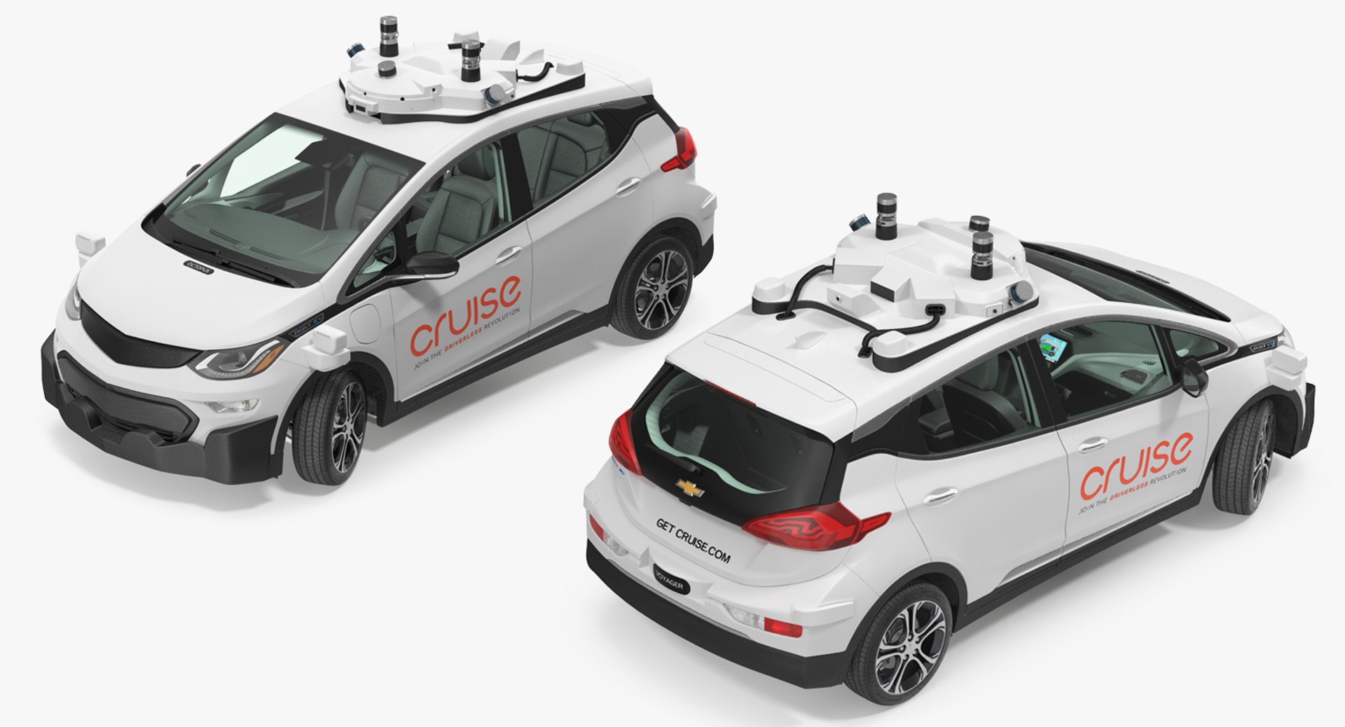 Gm Cruise Automation Bolt 3D Model - TurboSquid 1426275