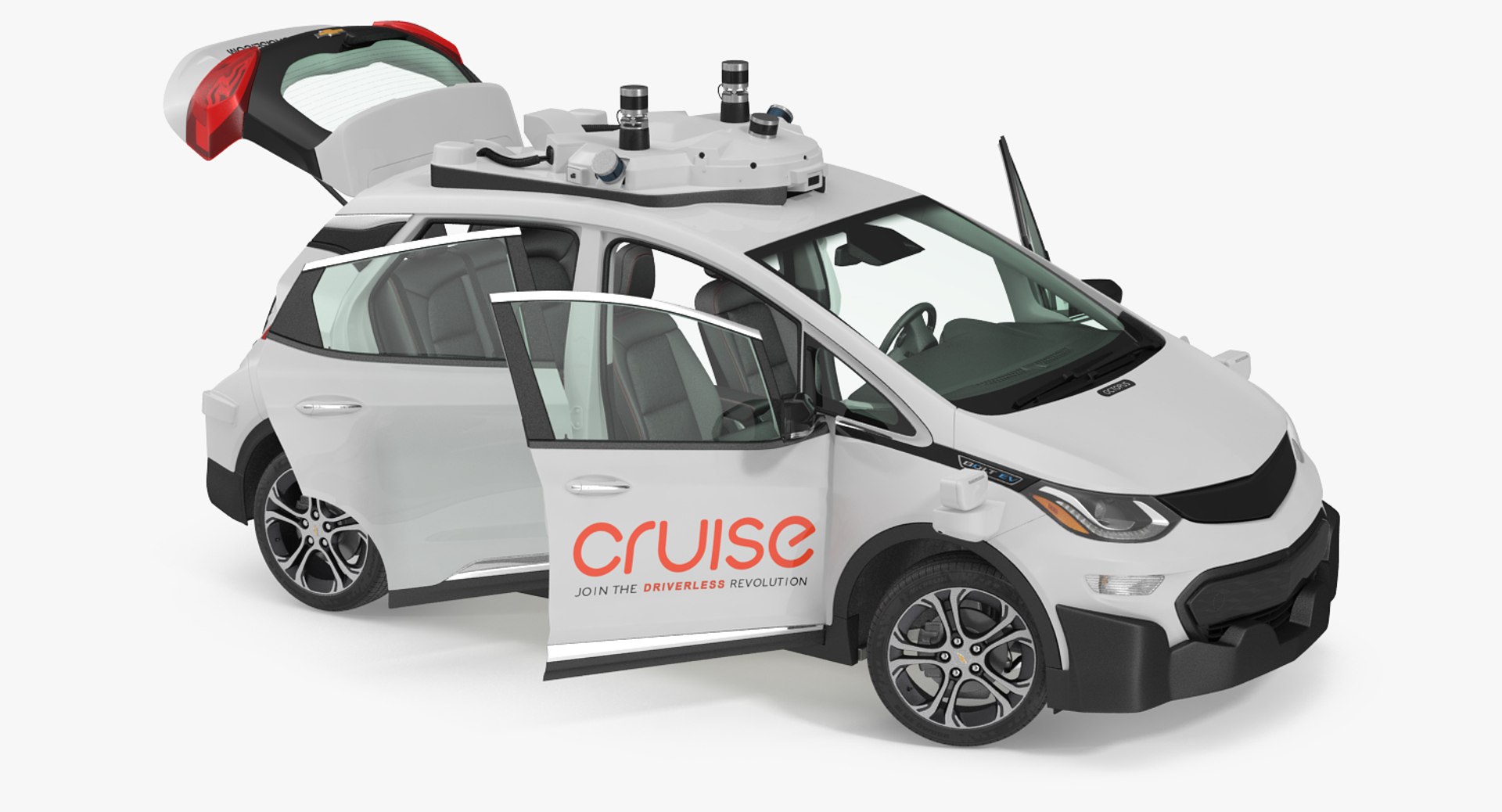 Gm Cruise Automation Bolt 3D Model - TurboSquid 1426275