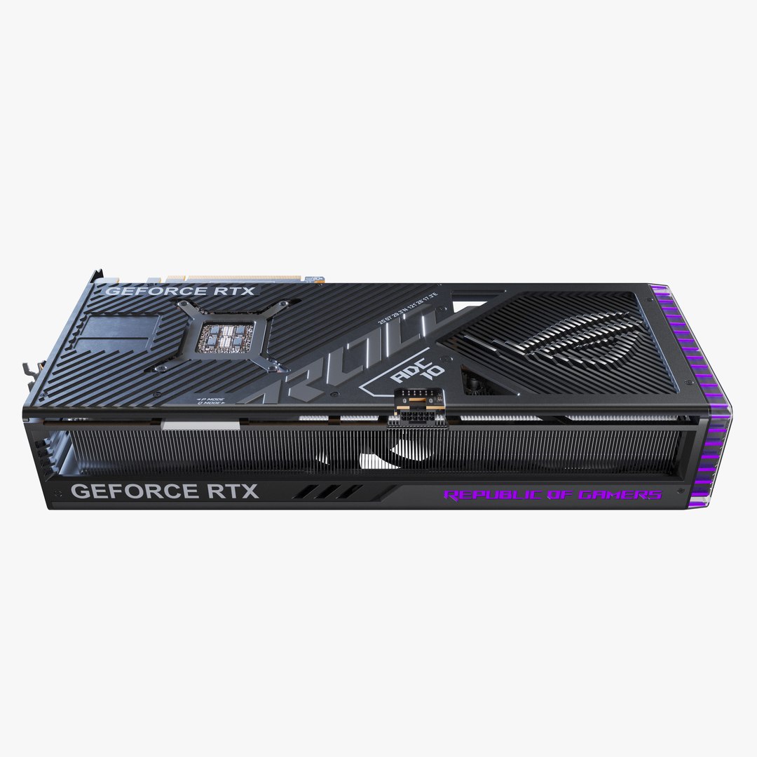 3D ASUS ROG Strix GeForce RTX 4090 Model - TurboSquid 2037299