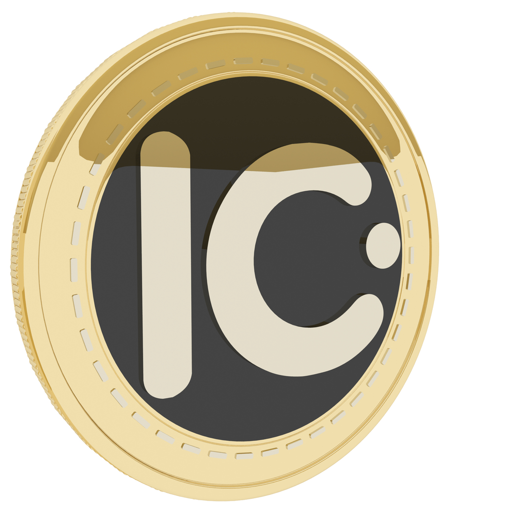 INO COIN Cryptocurrency Gold Coin 3D Model - TurboSquid 1856954