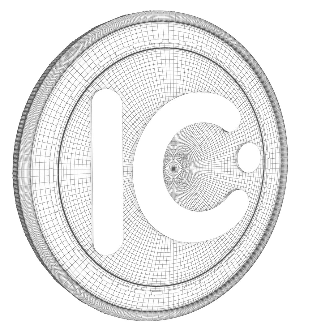 INO COIN Cryptocurrency Gold Coin 3D Model - TurboSquid 1856954