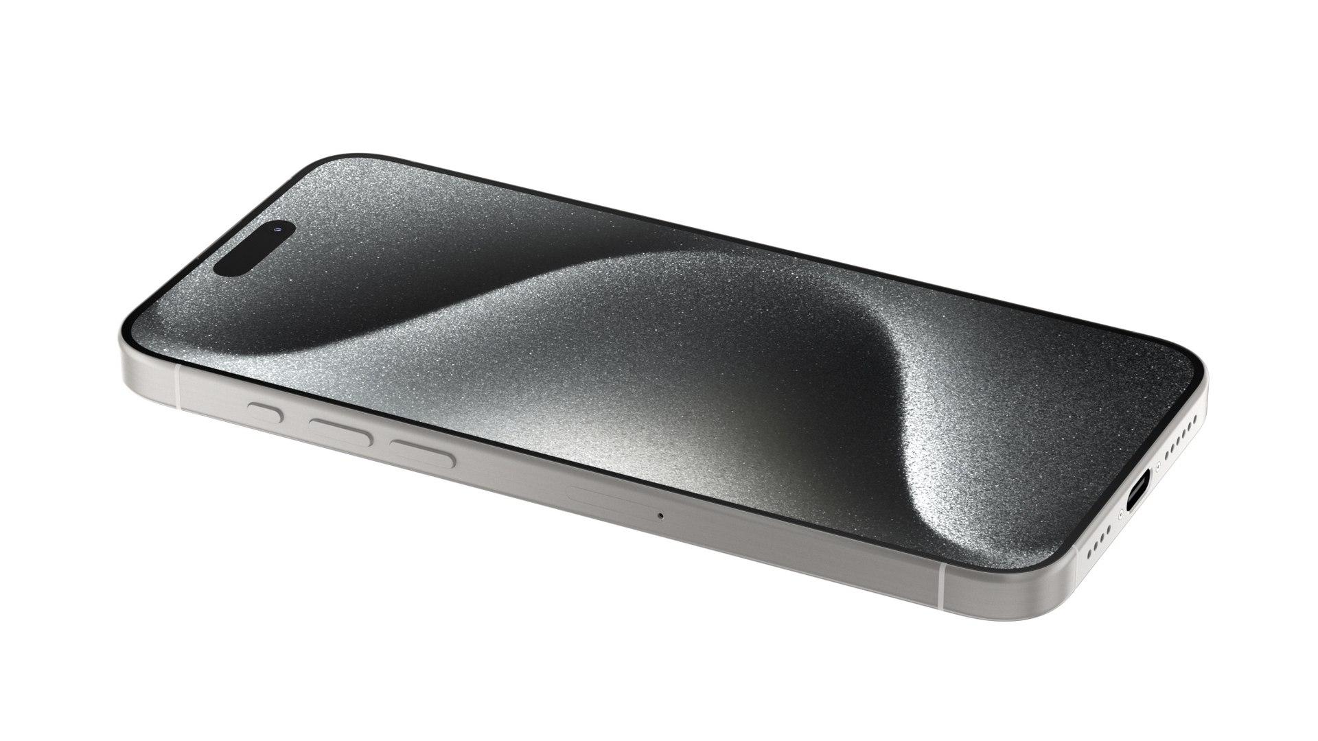 Apple IPhone 15 Pro Max White Titianium 3D Model - TurboSquid 2129181