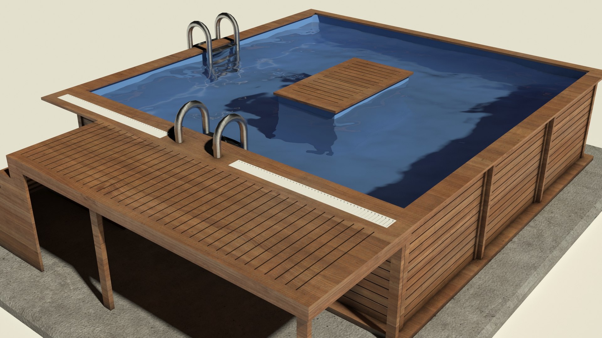 3D model gardens designed pool - TurboSquid 1336474