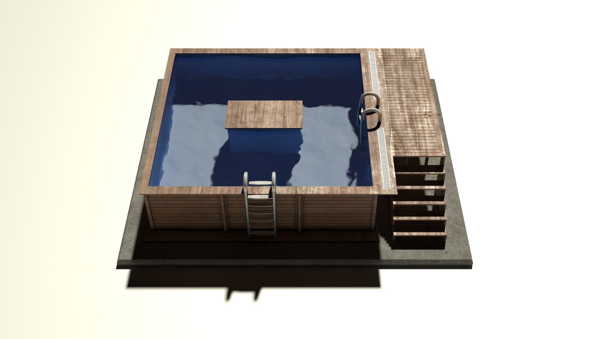 3D Model Gardens Designed Pool - TurboSquid 1336474