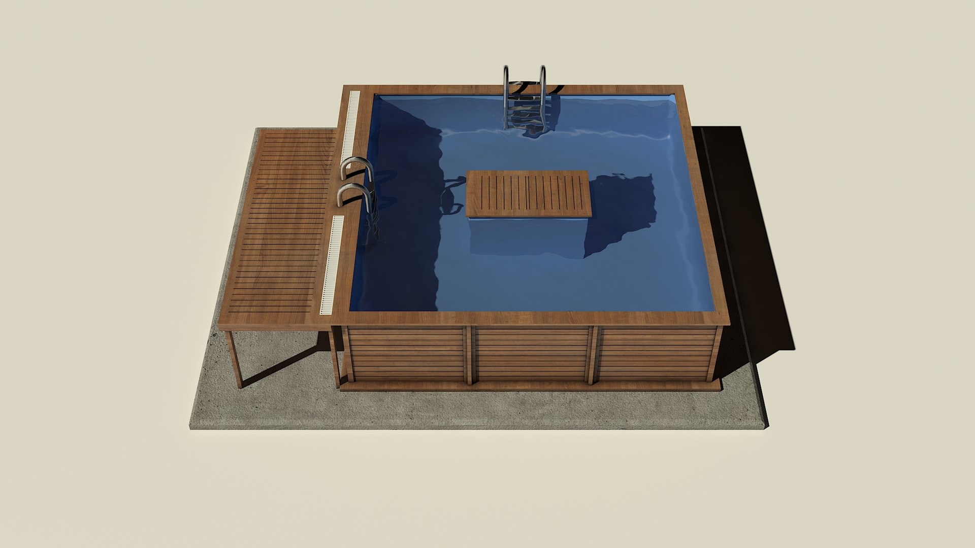 3D Model Gardens Designed Pool - TurboSquid 1336474