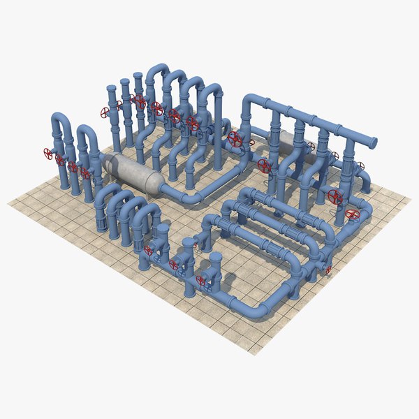 Pipe industrial 3D model - TurboSquid 1315363
