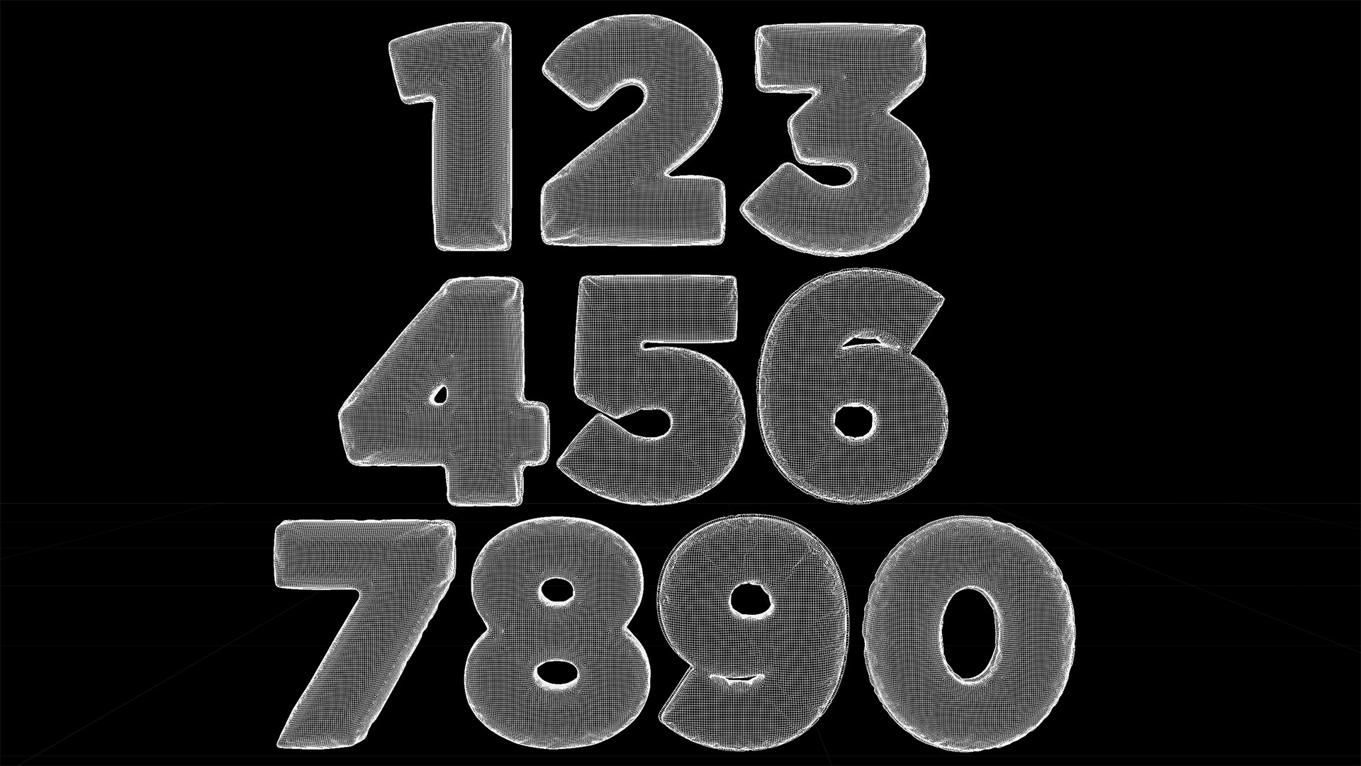 Balloons Numbers Birthday 3D Model - TurboSquid 1969615