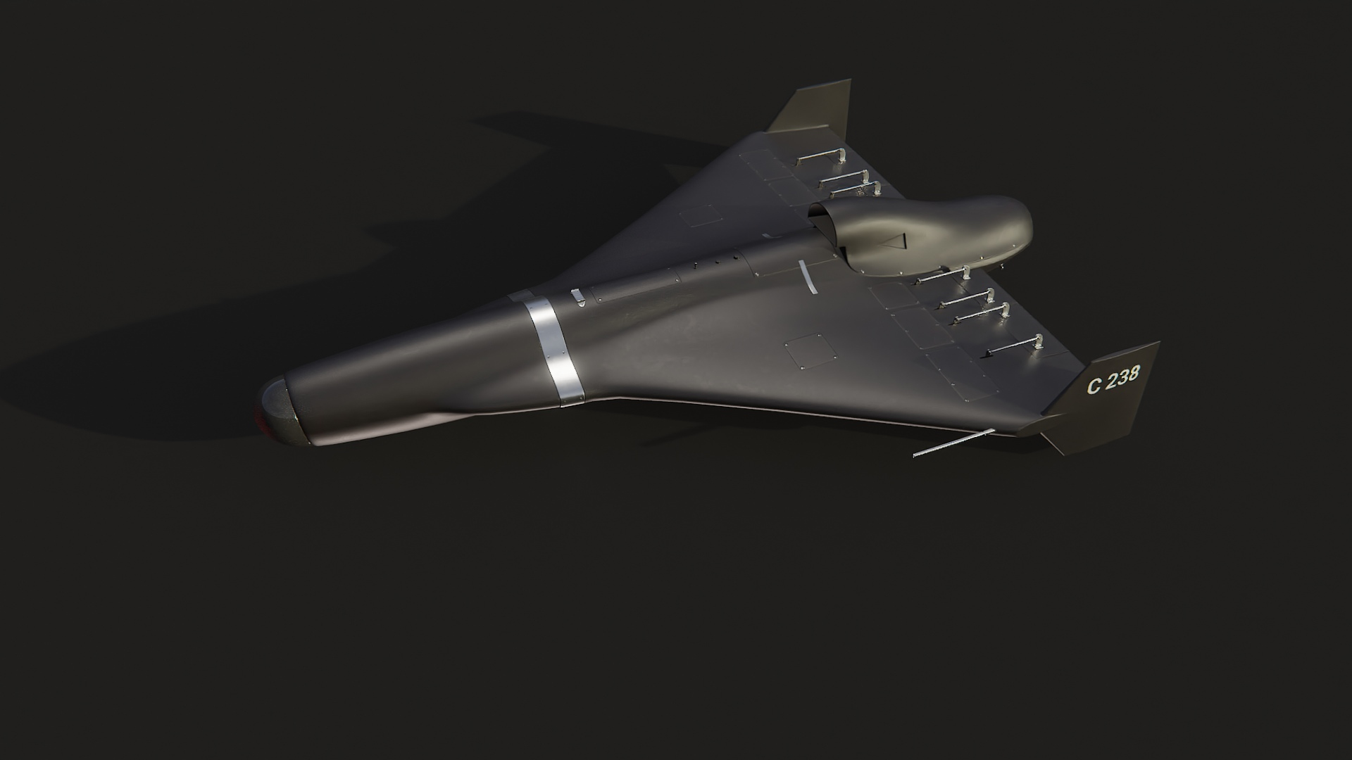 Turbojet Shahed 238 HESA Model - TurboSquid 2191001