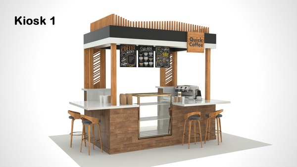 3D Mall and Shopping center Kiosks Collection - TurboSquid 1961225