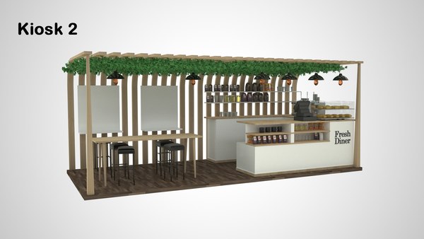 3D Mall and Shopping center Kiosks Collection - TurboSquid 1961225