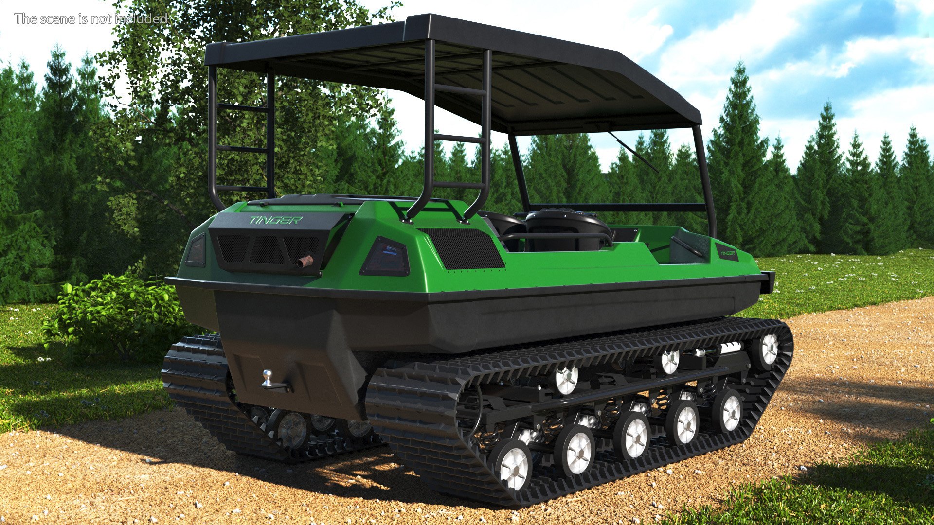 Tinger Track ATV 3D Model - TurboSquid 2003762