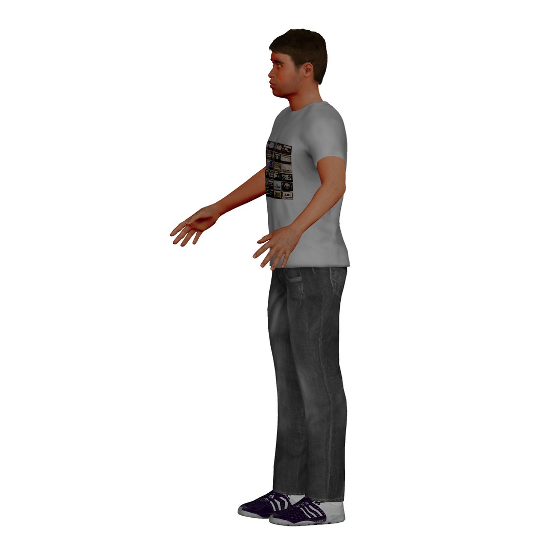 Adult Male Casual Model - TurboSquid 1617209