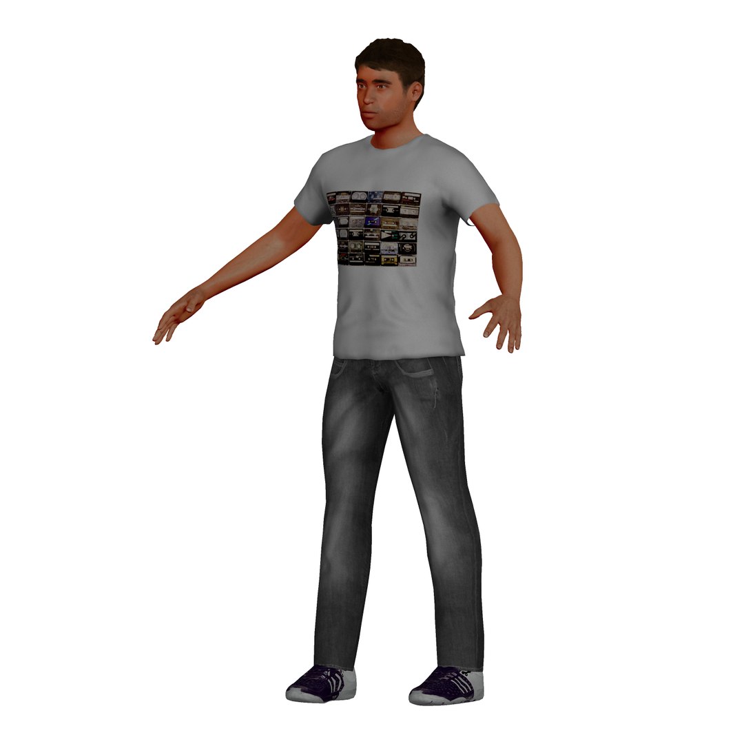 Adult Male Casual Model - TurboSquid 1617209
