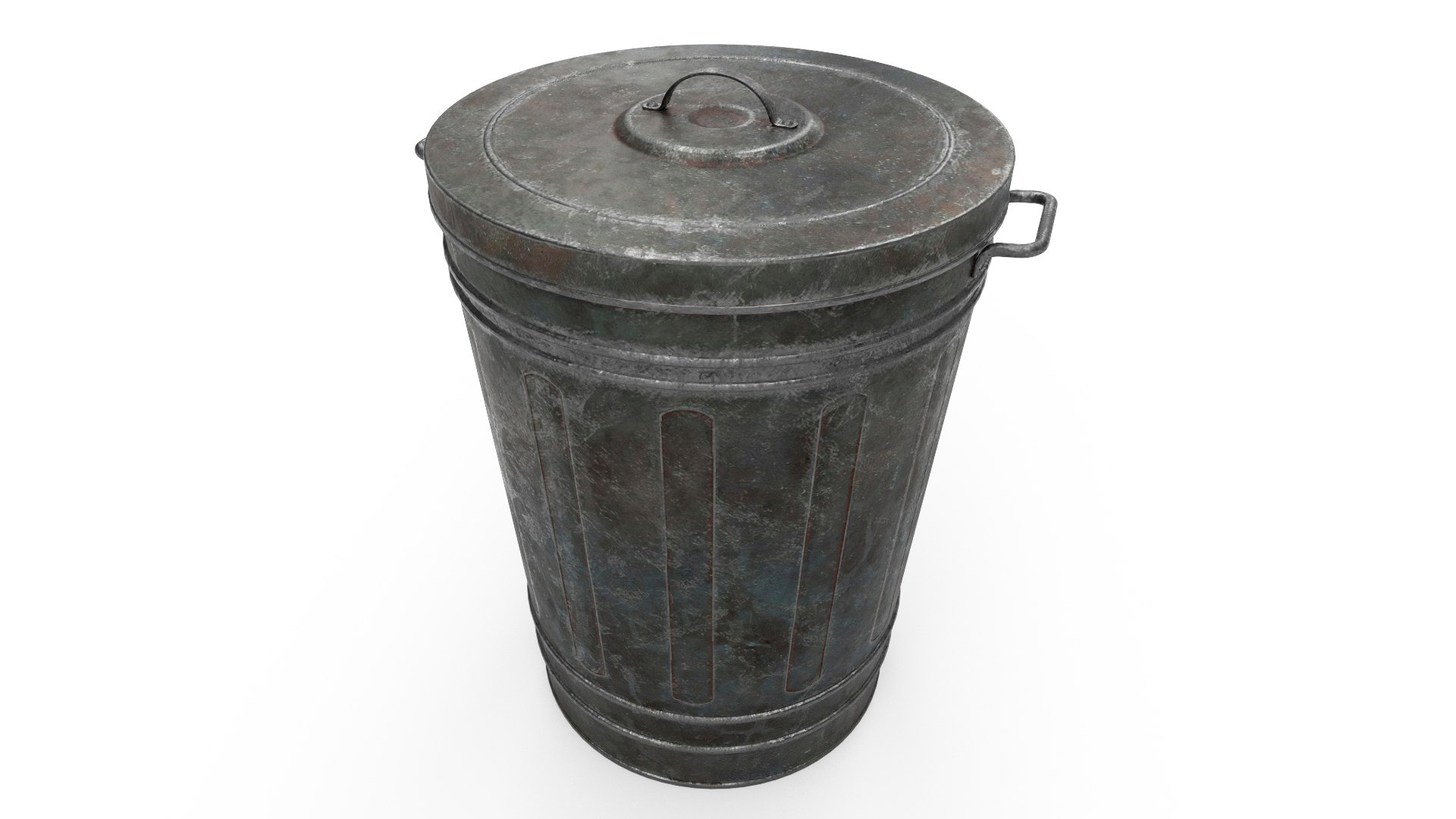 3D Metal Trash Model - TurboSquid 1701275