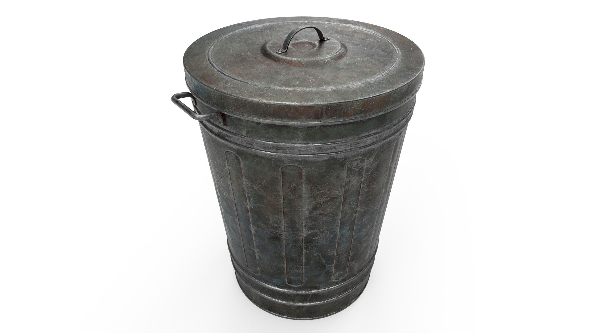 3D Metal Trash Model - TurboSquid 1701275