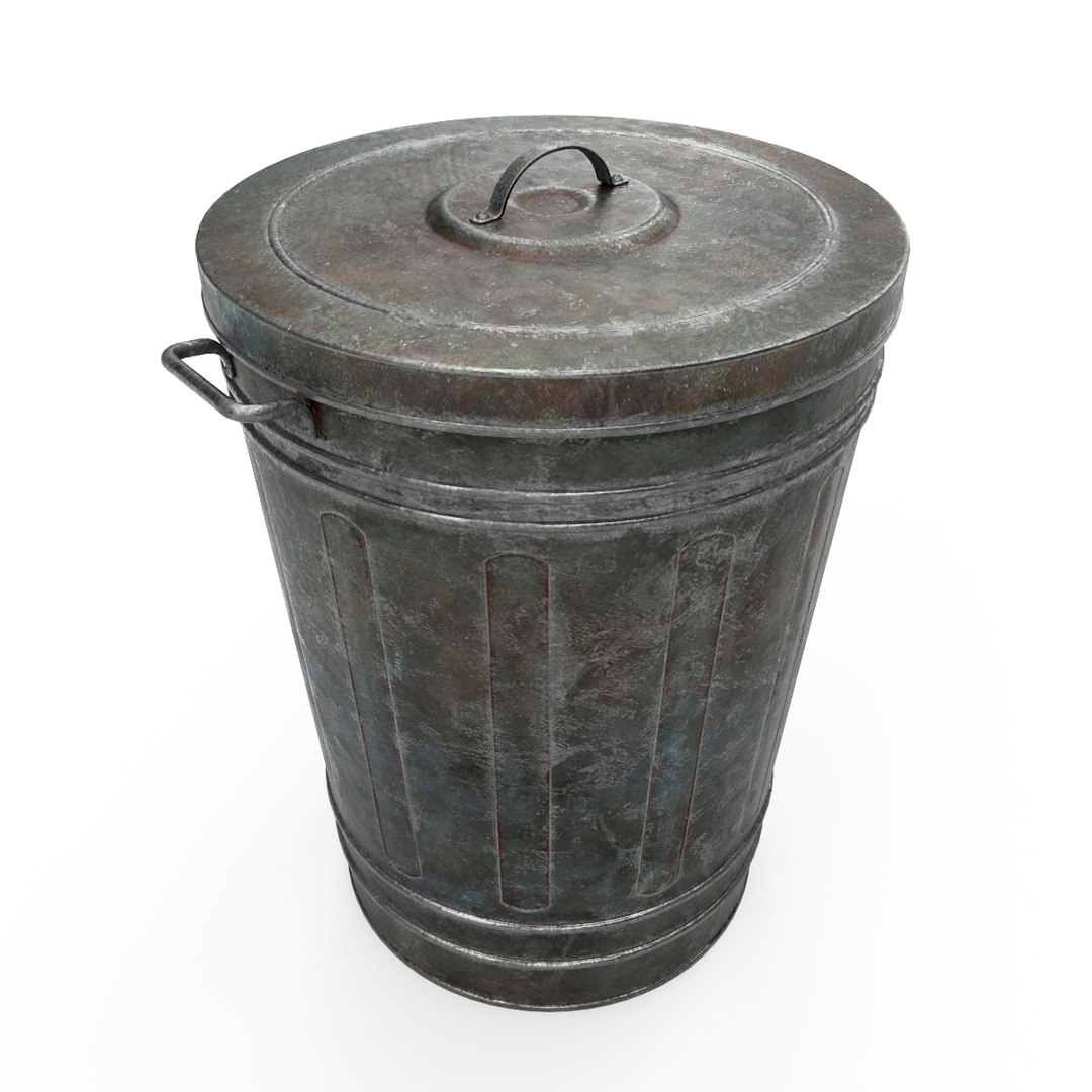 3D Metal Trash Model - TurboSquid 1701275