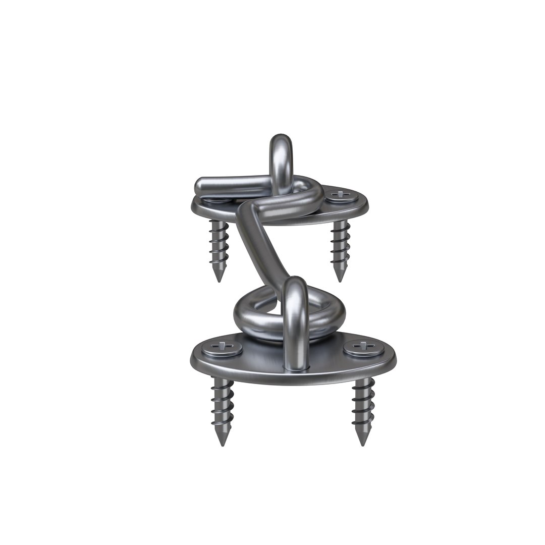 3D Privacy Hook And Eye Latch - TurboSquid 1975586