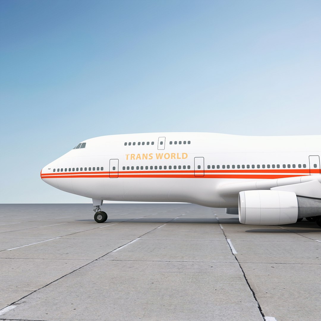 3dsmax Boeing 747