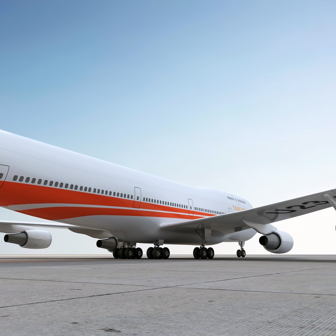 3dsmax Boeing 747
