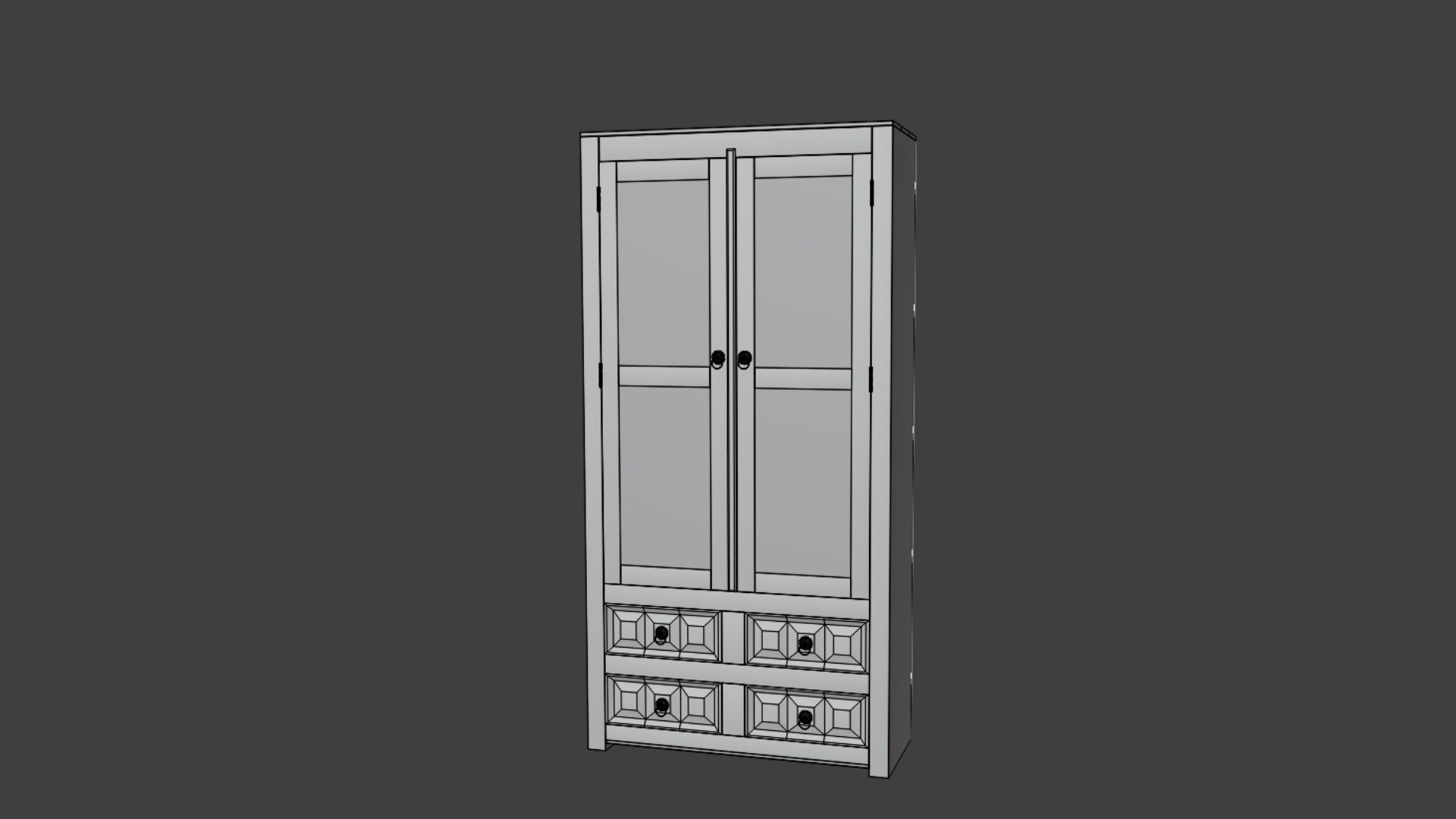 3D Cupboard Model - TurboSquid 2215602