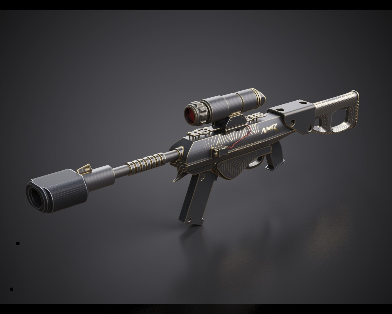 AMR Rifle 3D Model - TurboSquid 1720876