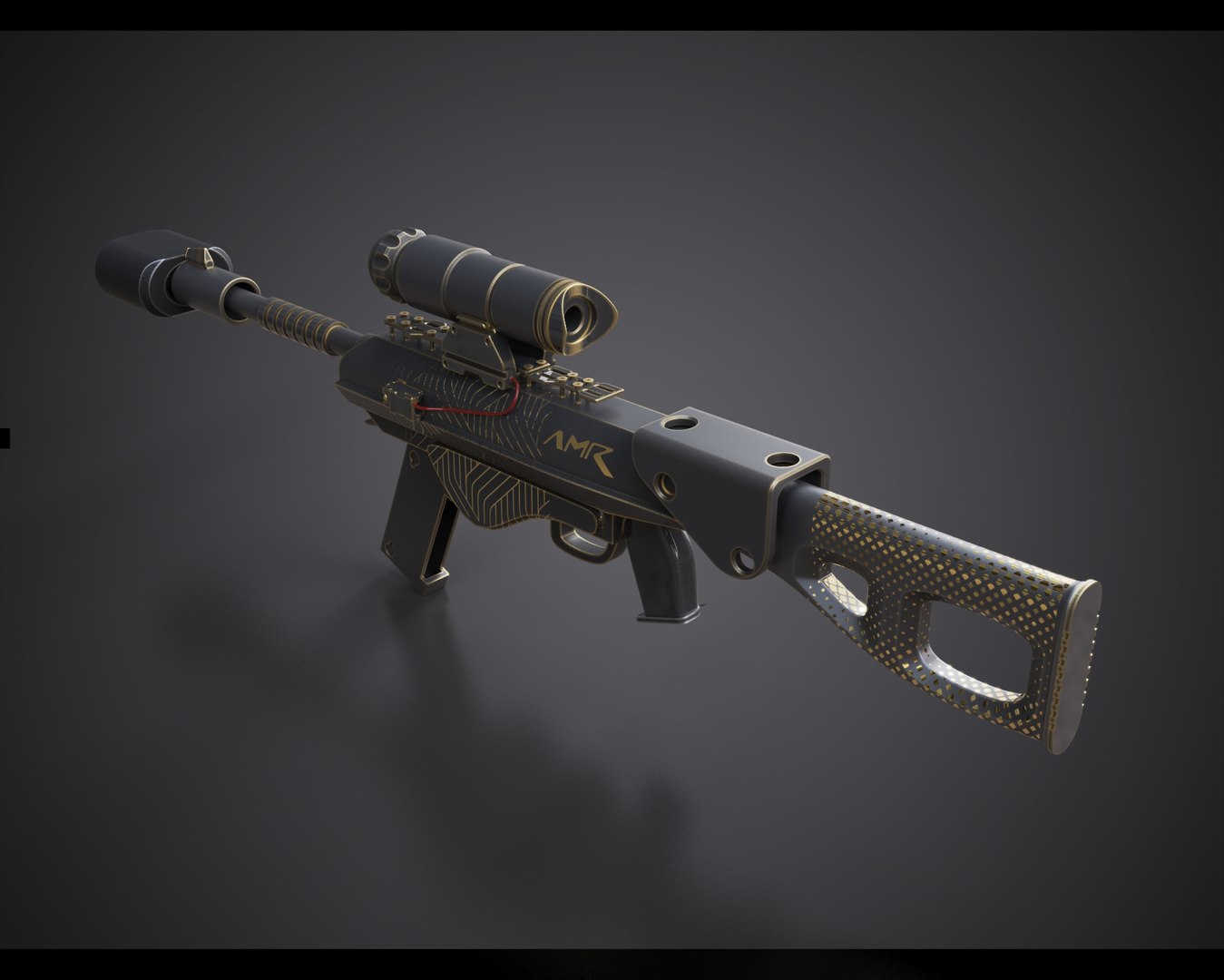 AMR Rifle 3D Model - TurboSquid 1720876