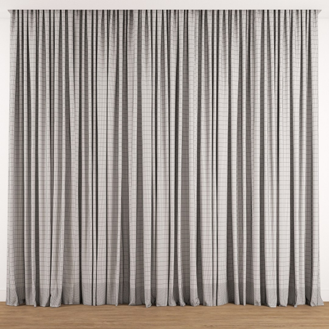 3D Curtain Fabric Drape Model - TurboSquid 1618061