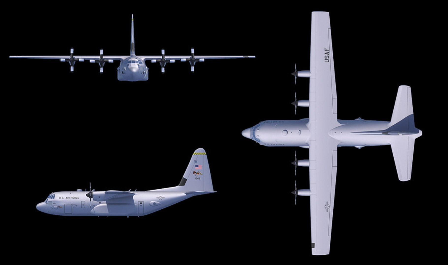 3d hercules c 130 5