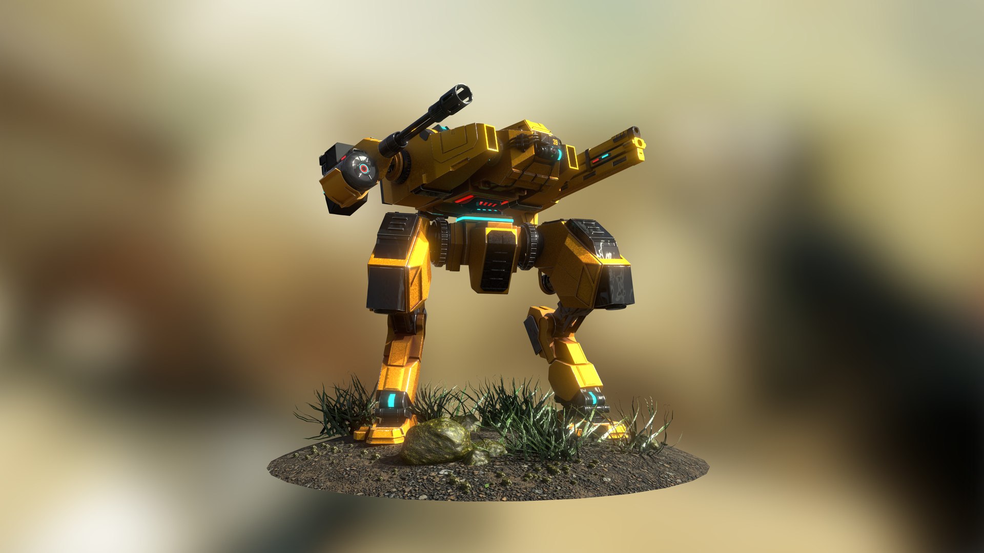 War Robot Mech 3D Model - TurboSquid 1836035