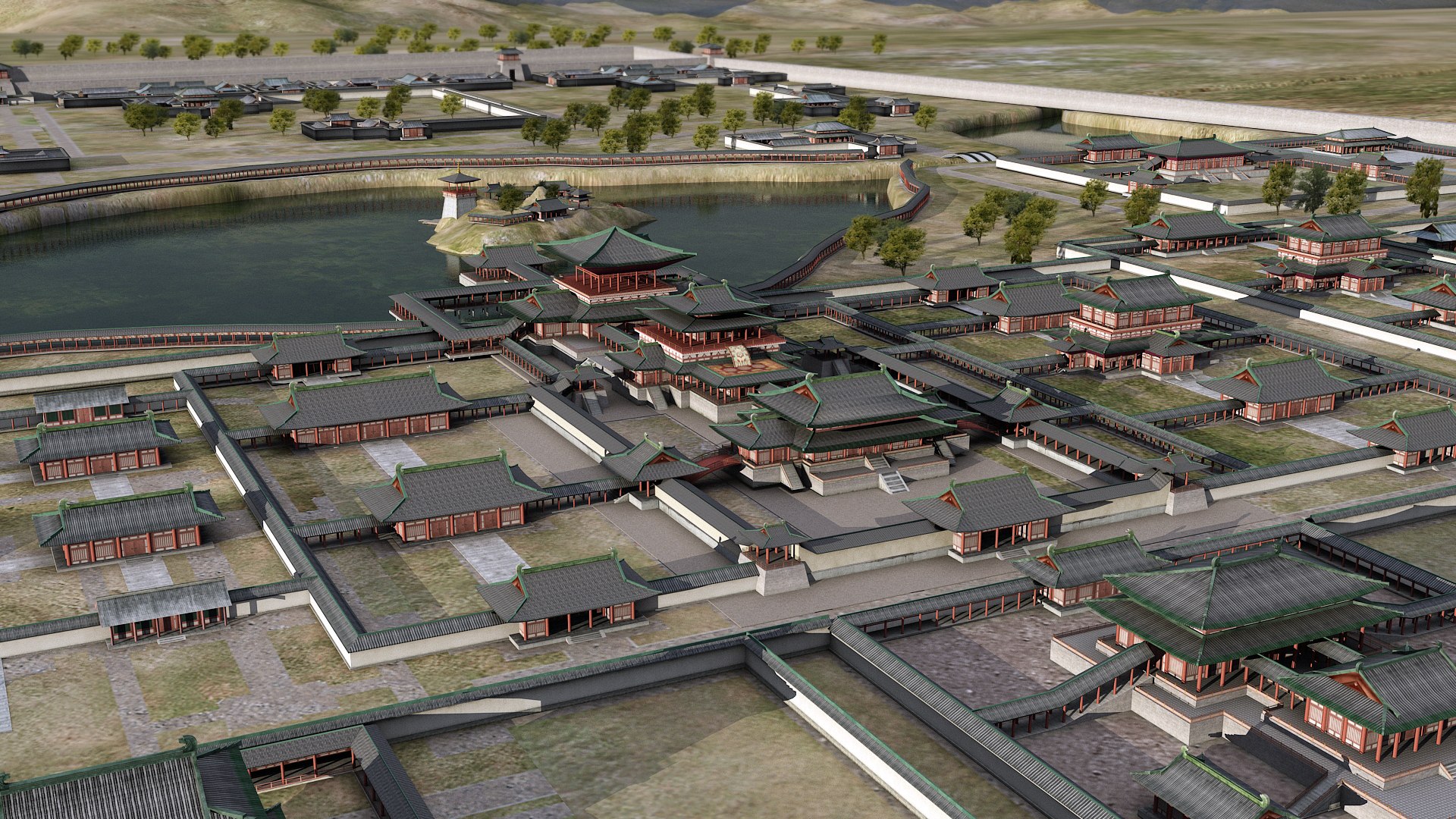 Chinese Ancient City 3D - TurboSquid 1773015