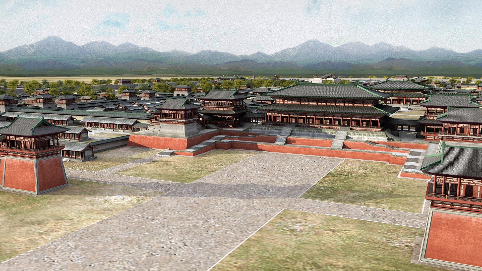 Chinese Ancient City 3D - TurboSquid 1773015