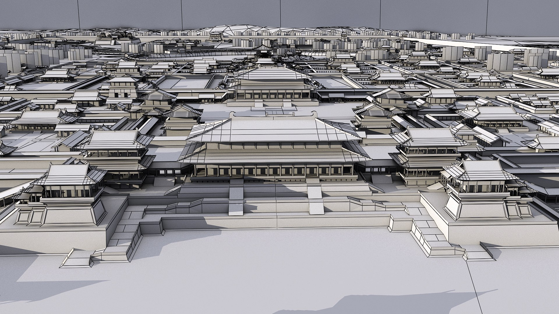 Chinese Ancient City 3D - TurboSquid 1773015