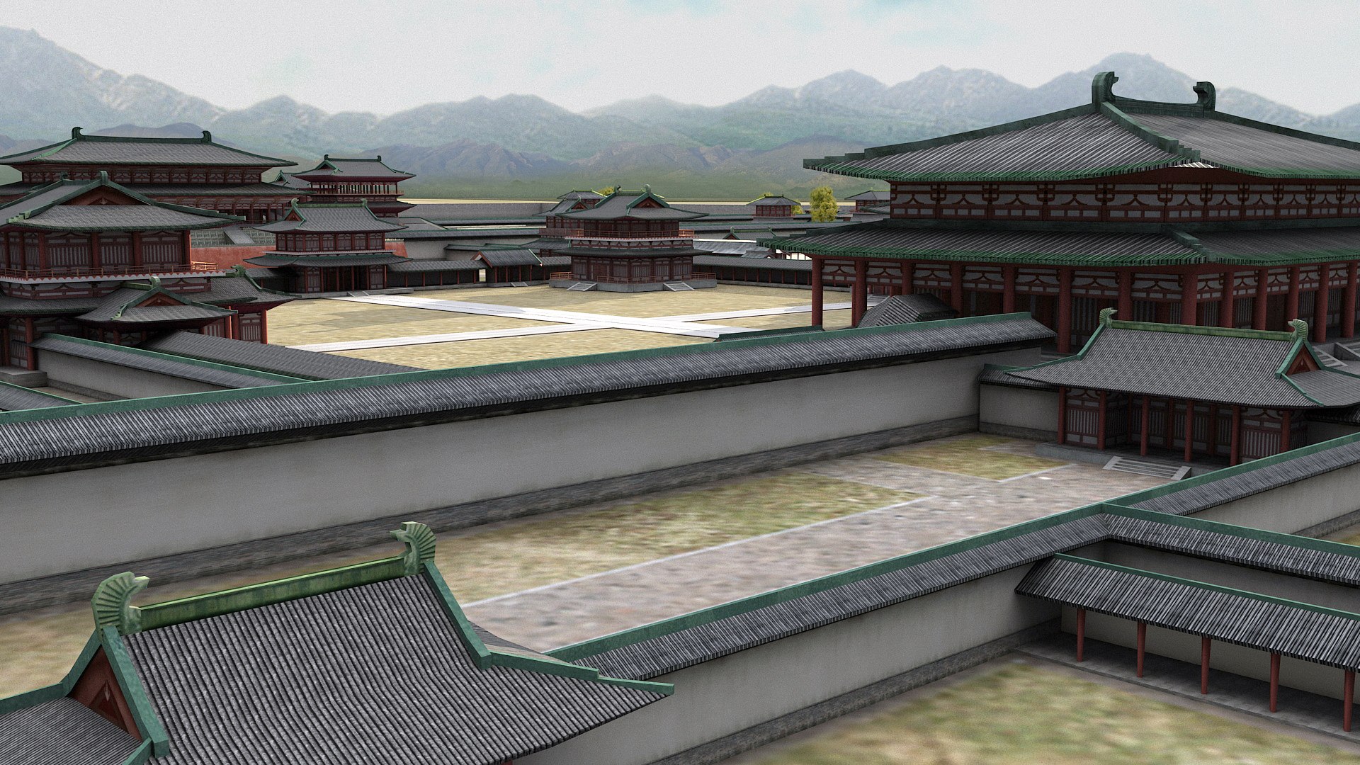 Chinese Ancient City 3D - TurboSquid 1773015