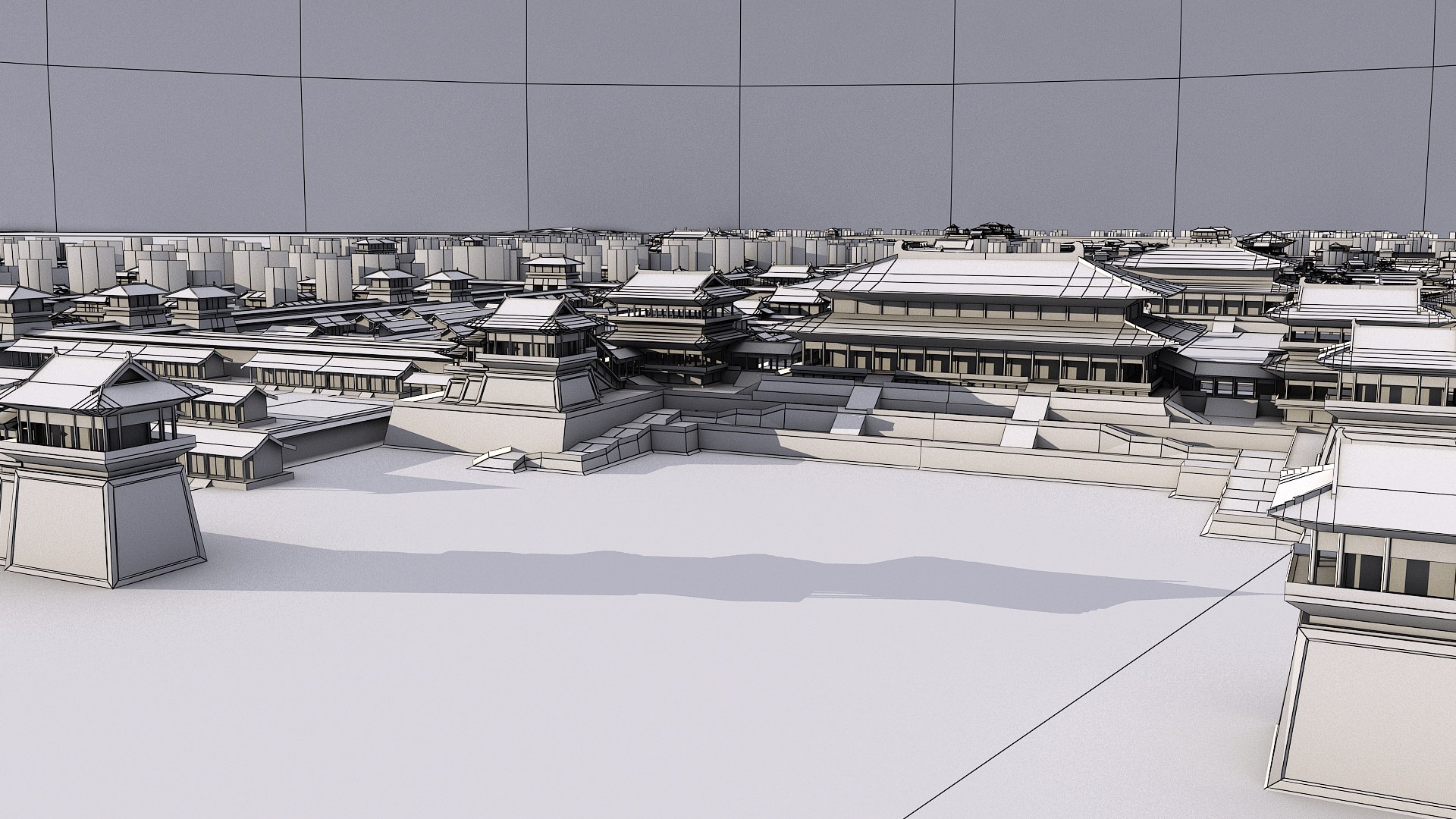 Chinese Ancient City 3D - TurboSquid 1773015