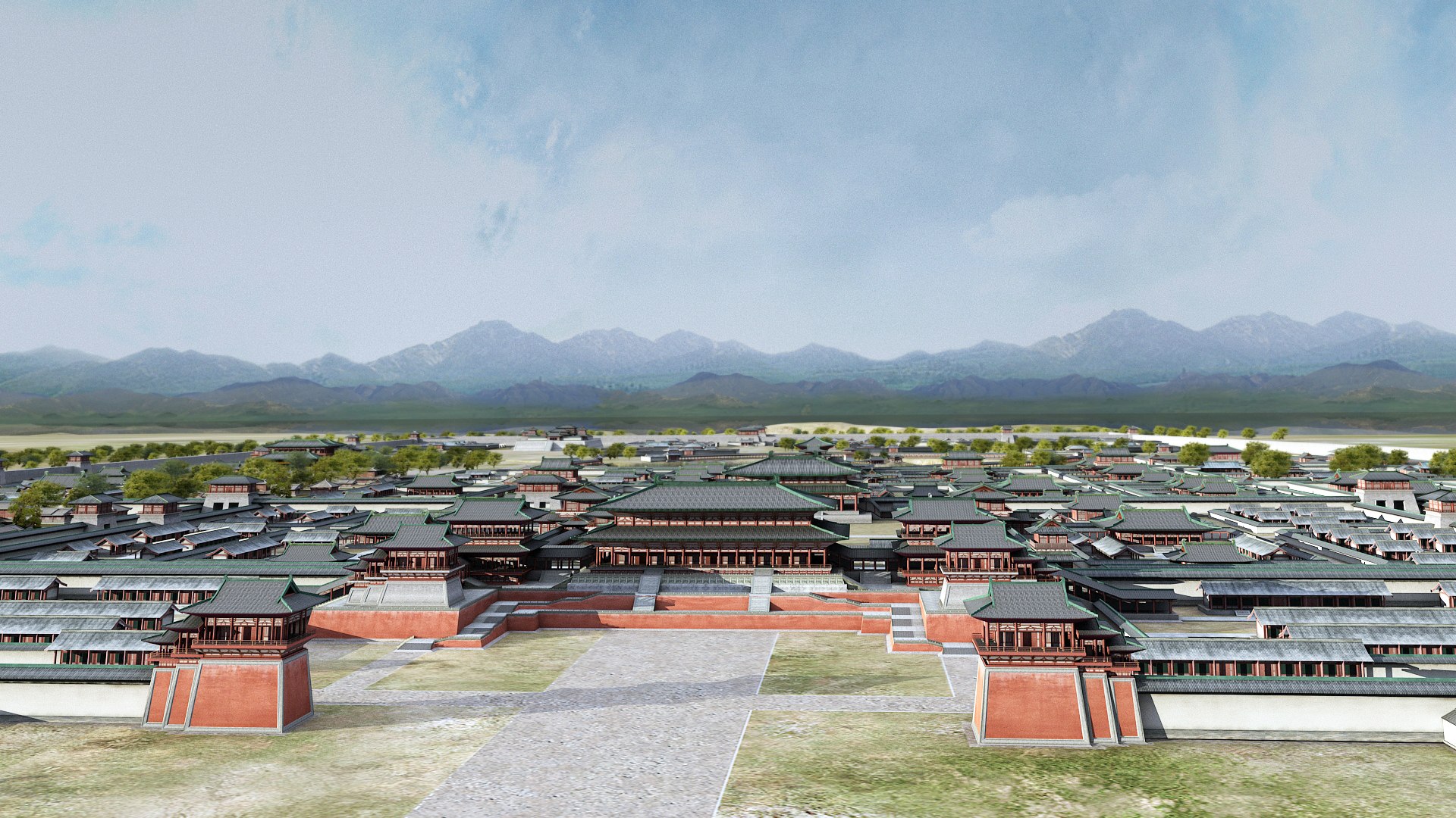 Chinese Ancient City 3D - TurboSquid 1773015