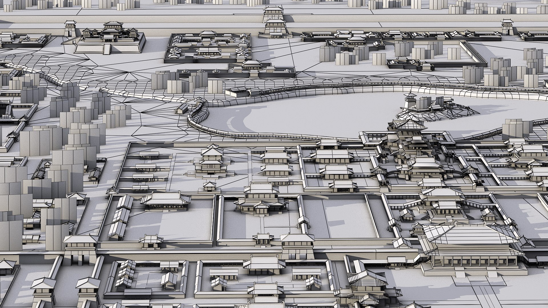 Chinese Ancient City 3D - TurboSquid 1773015