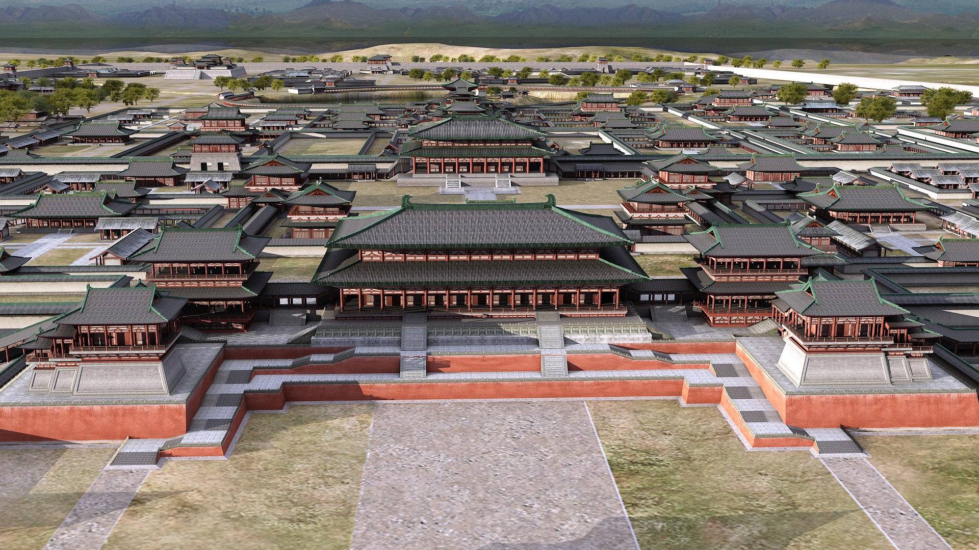 Chinese Ancient City 3D - TurboSquid 1773015