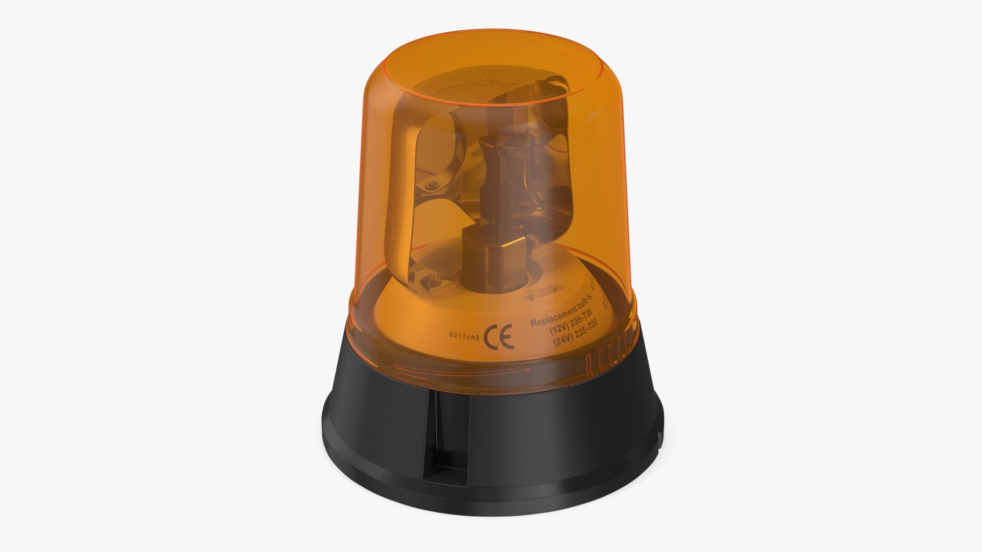 Flashing Rotating Beacon Orange 3D - TurboSquid 1872193